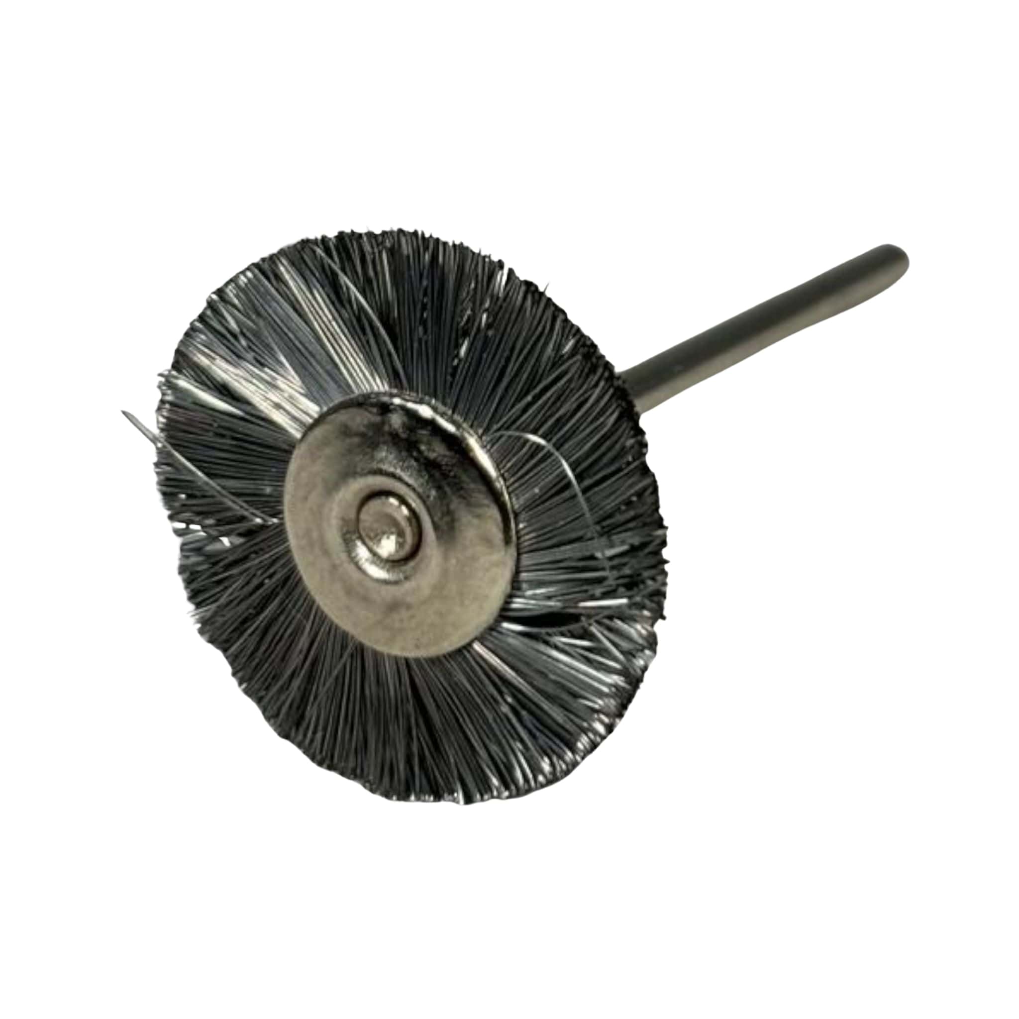 White Round Wire Brush with Mandrel | Mandrel Brushes – Çözümtools