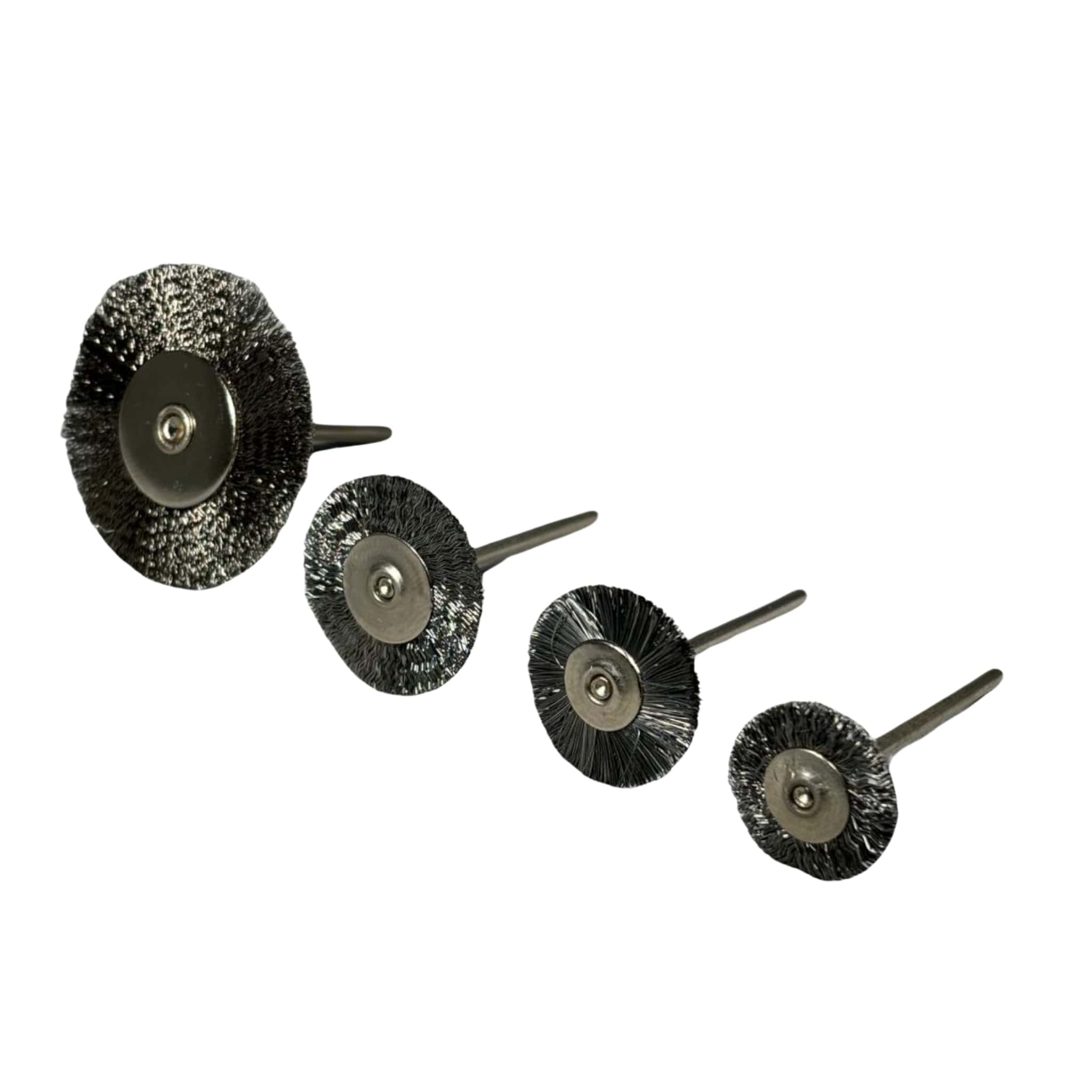 White Round Wire Brush with Mandrel | Mandrel Brushes – Çözümtools